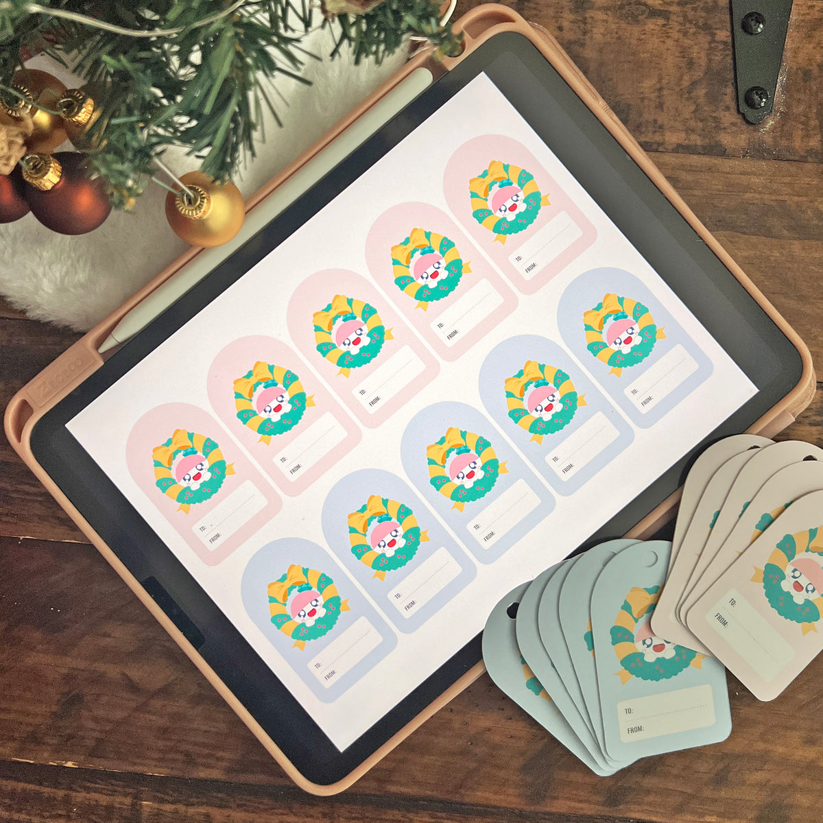Bongie Printable Christmas Tags – The Dancing Tiger