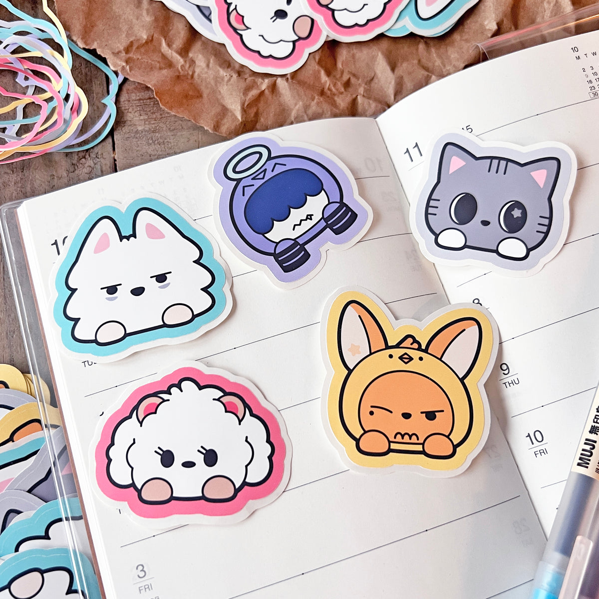 Beanie PPULBATU Sticker Pack – The Dancing Tiger