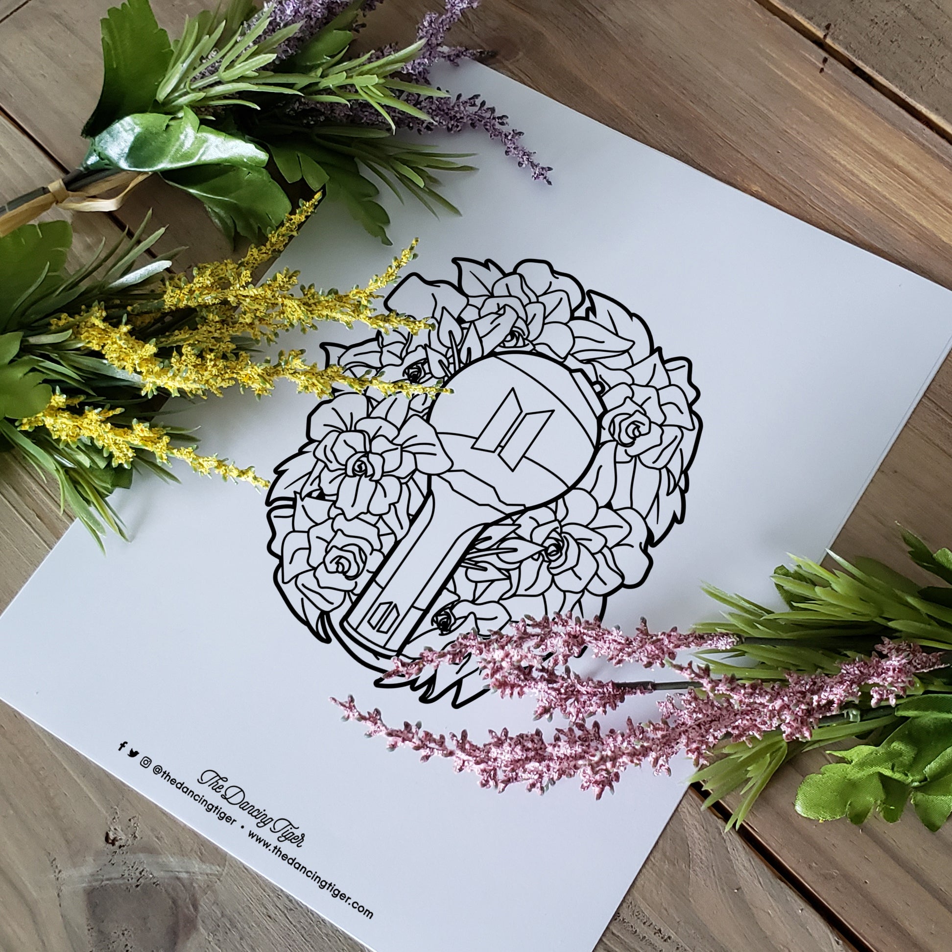 TDT Coloring Pages – The Dancing Tiger