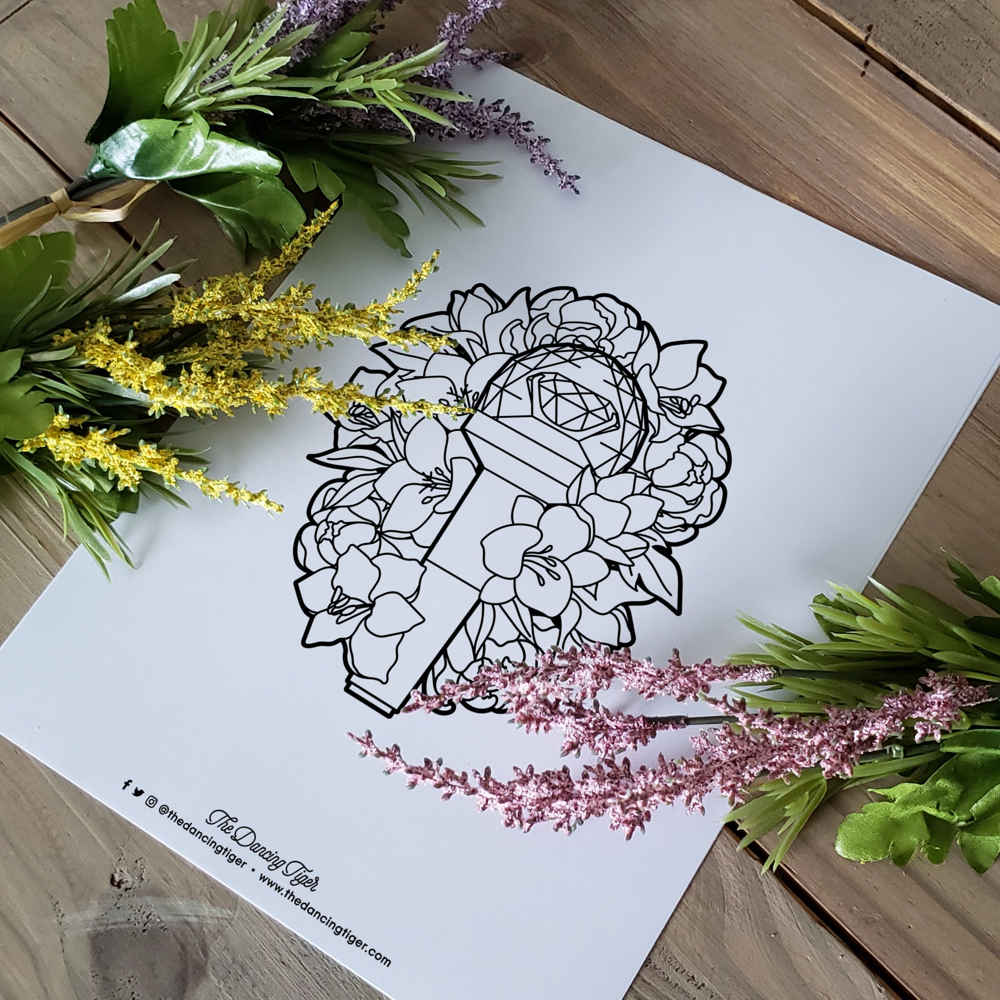 TDT Coloring Pages – The Dancing Tiger